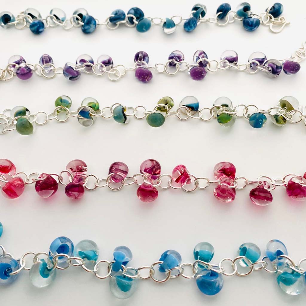 Glass Bead Bracelet - Spiral Sun Jewellery