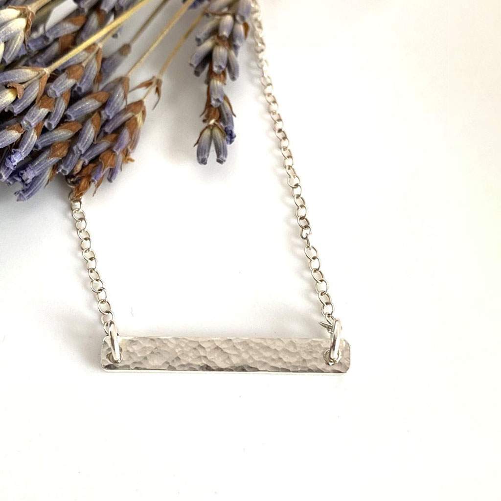 Silver Bar Necklace - Spiral Sun Jewellery